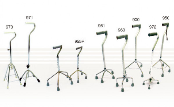 CareQuip Quad Stick (Image 950) - Walking Sticks - Mobility